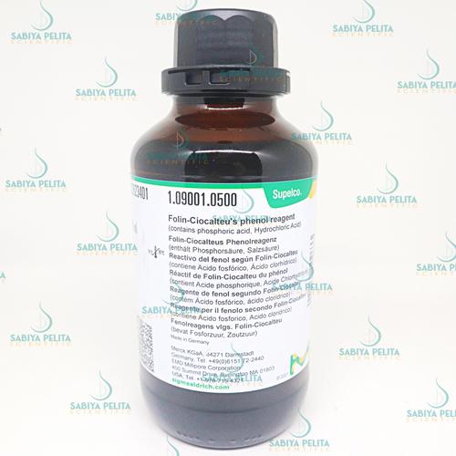 Jual Folin-Ciocalteu's phenol reagent MERCK 1.09001.0500 / Cap 500 ml ...