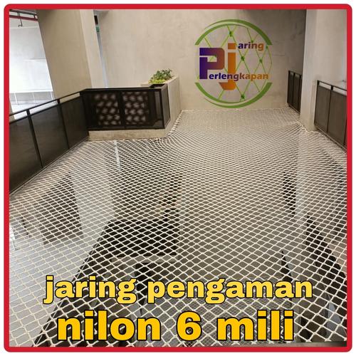 Jual jaring pengaman nilon 6mm/jaring safety net/climbing/playground ...
