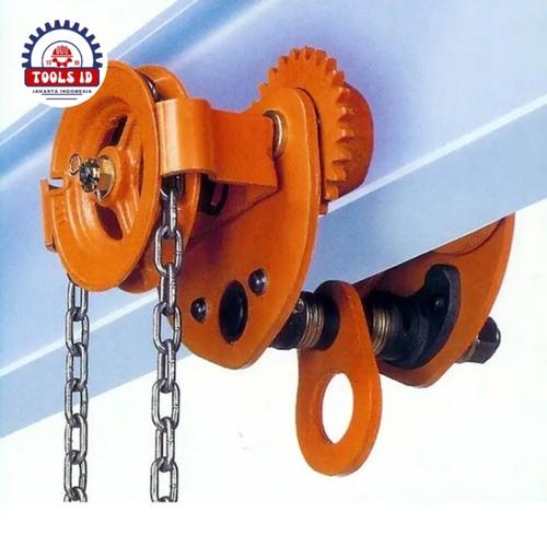 Jual Geared trolley/Pull trolley 2ton x 3 meter / - katrol manual Weka ...