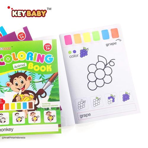 Jual [ KEY BABY ] WATER COLORING BOOK - Fruit - Kota Surabaya - Anak ...