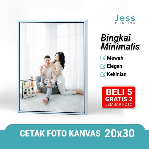 Jual Print Cetak Foto Kanvas 20x30 Bingkai Minimalis Siap Pajang ...