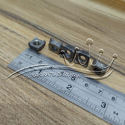 Jual Mur Las M6 Welding Nut Mur Kotak drat 1.0 mentah baut 10 - Kab ...