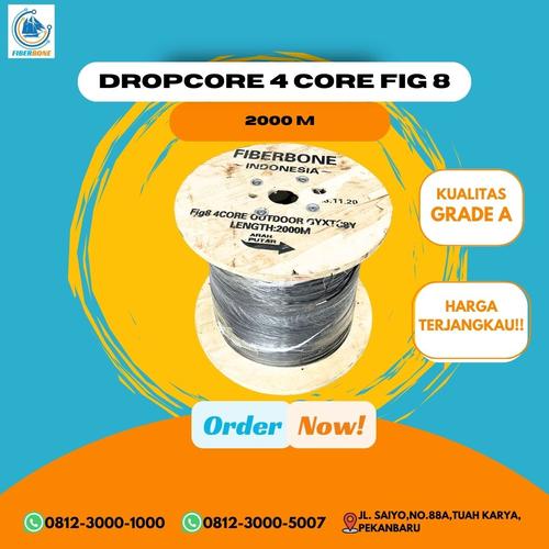Jual 4 Core Fig8 Mini Kabel Dropcore Ftth Fiber Optic Merk Fiberbone ...