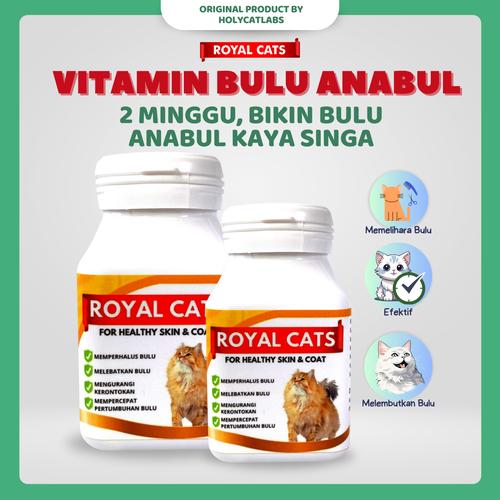 Jual Vitamin bulu Kucing Anjing Royal Care Penumbuh bulu Anti Rontok ...