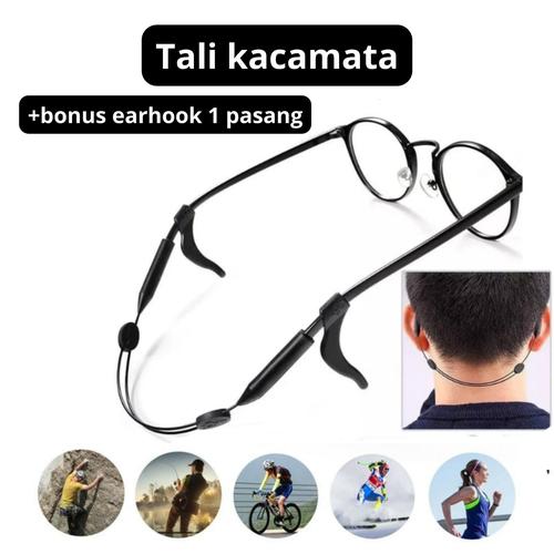 Promo tali strap kacamata silicone penahan telinga ear hook - 1 set ...