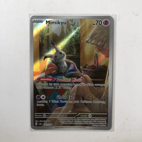 Jual Pokemon TCG Indonesia Shiny Mimikyu Sv4a 341/190 AR Harta Berkilau EX - Jakarta Pusat ...