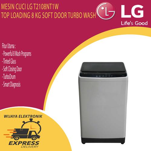 Promo LG MESIN CUCI 1 TABUNG TOP LOADING WASHER T2108NT1W Cicil 0% 3x ...
