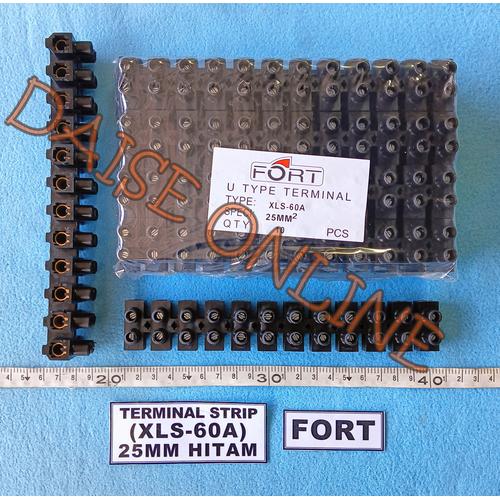 Jual TERMINAL STRIP 25MM (XLS-60A) HITAM FORT - Kab. Sidoarjo - DAISE ...