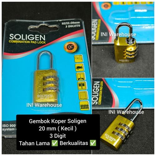 Jual SOLIGEN - Gembok Angka Nomor Koper Sepeda Motor 20mm 3 Digit 20 mm ...