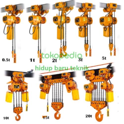 Jual CHAIN HOIST 1 TON Trolley KATROL LISTRIK 12 METER - Jakarta Utara ...