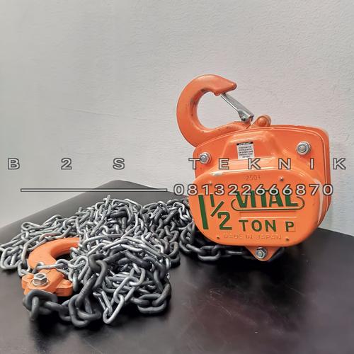 Jual Vital Chain Block 1 1/2 Ton Takel Manual Made in Japan - 1 1/2 Ton ...