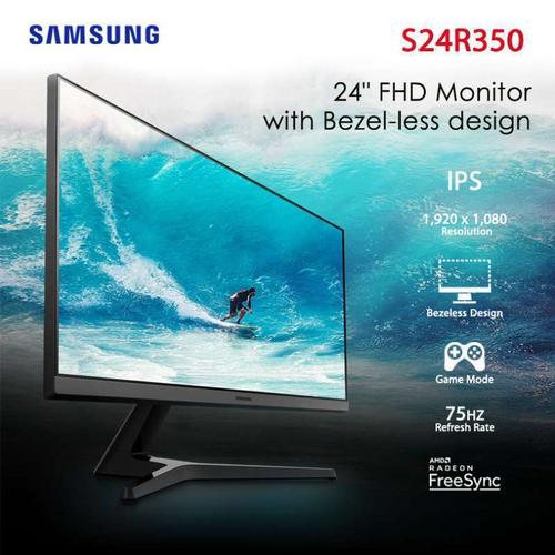 Jual Monitor Samsung 24" /75hz/ S24R350 IPS FHD HDMI LED LS24R350FZE ...