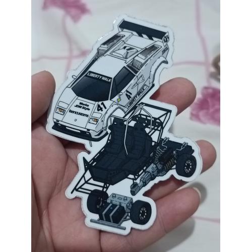 Jual Liberty Walk LBWK Lamborghini Countach Sticker Japan Jepang ...