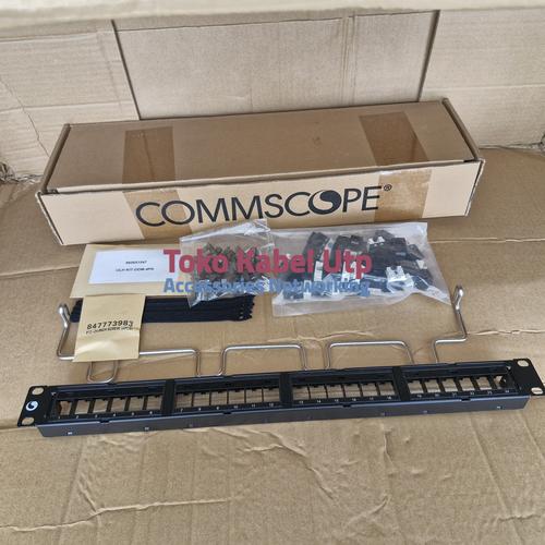 Jual Patch Panel 24Port Loaded/Komplit Modul Cat.6 Amp Commscope ...