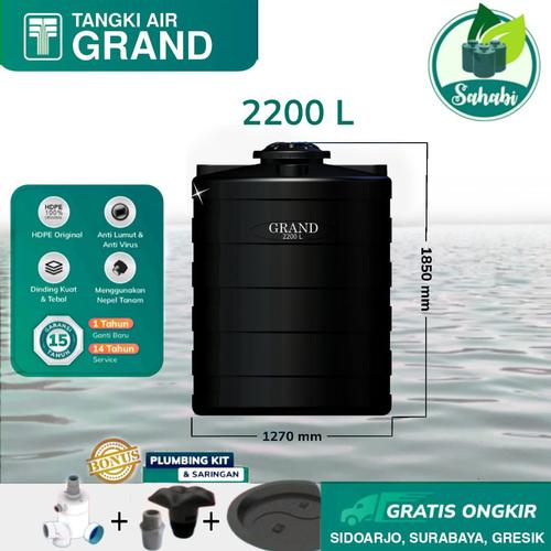 Jual Tandon Air / Toren Air / Tangki Air Grand 2200 L Anti Lumut Anti ...