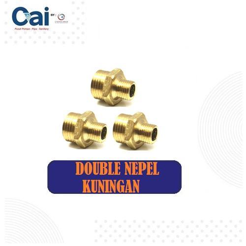 Jual DOBEL NEPEL KUNINGAN - 3/8 X 1/4 INCH - DOUBLE NEPLE - DOBLE NEPEL - Kota Bandung - CAI ...