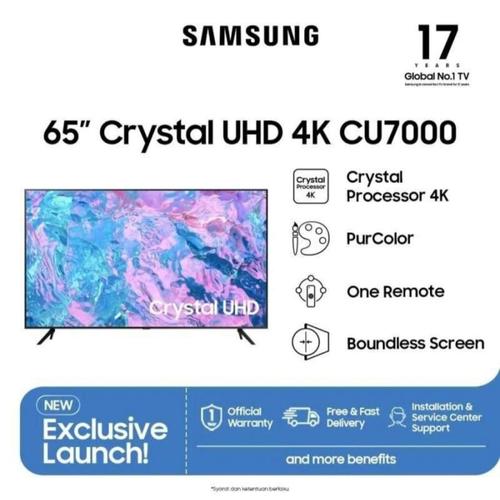 Jual Samsung Led Tv 65inch UA65CU7000 | 65CU7000 Crystal UHD 4K Smart Tv - Kota Surabaya ...