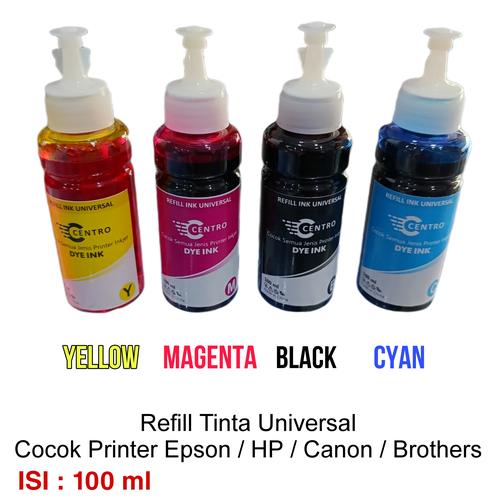 Jual Refill Tinta / Ink Printer Universal Centro 100ml - Hitam - Kota ...