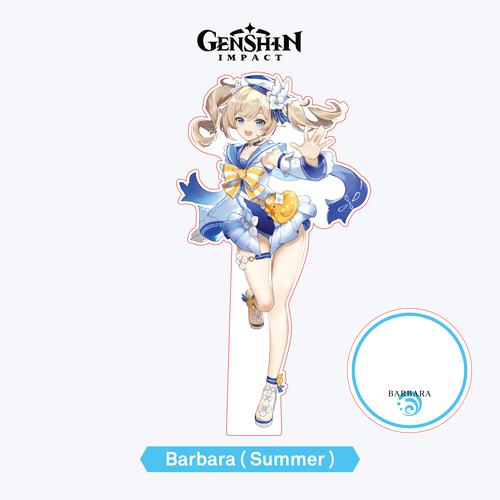 Jual Standee Figure Akrilik Genshin Impact - Barbara Summer - Putih ...