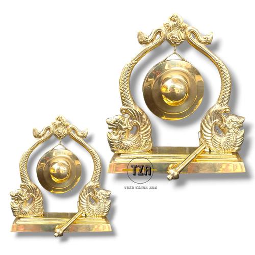 Jual Diecast Miniatur Gong Naga Gong Kuningan Polish Brass Ukuran XL ...