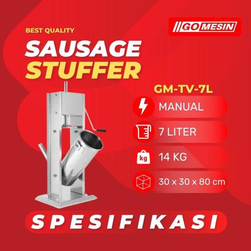 Jual GOMESIN Manual Sausage Filler GM-TV7 / Mesin Pencetak Sosis Manual - Jakarta Barat - Berkat ...