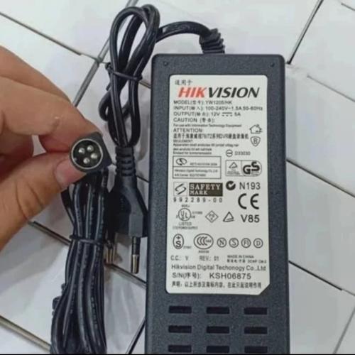 Jual adaptor 12V 5A Hikvision adaptor DVR/NVR 4pin - Jakarta Pusat ...