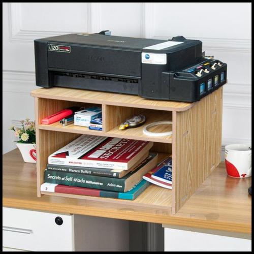 Jual Rak Meja Printer Kayu Susun Laci Tempat Atk Kantor Rak Printer ...