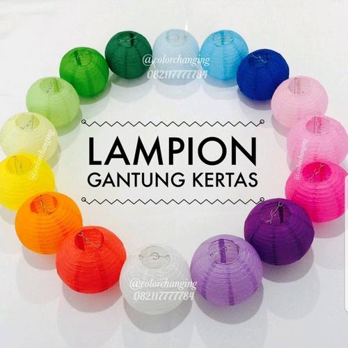 Jual lampion bulat 25 cm - Biru Muda - Kota Bandung - Tobias lee ...