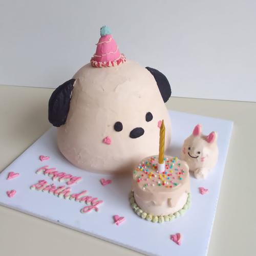 Jual Cake - Custom Birthday Cake 3D Pochacco Sanrio Cake - Kota Depok ...