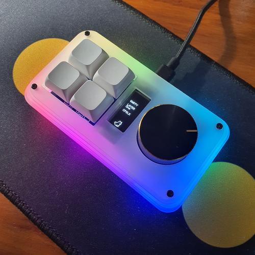 Jual Bin04 Macropad Midi controler Joystick Mechanical Keyboard Hotswap ...