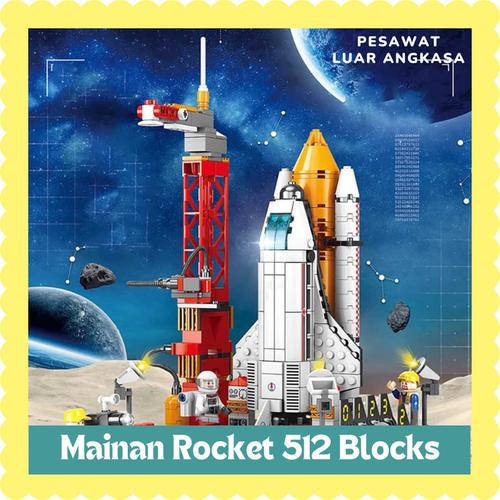 Jual Mainan Bricks Susun Pesawat Luar Angkasa Aerospace Rocket 458 ...