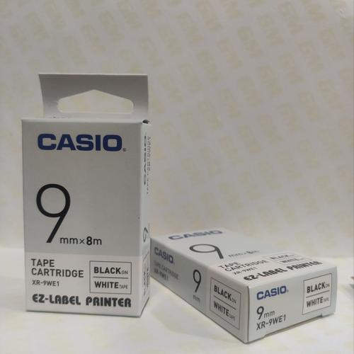 Jual Casio pita label 9mm black on white tape ez-label printer ...