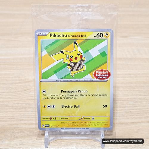 Promo Pokemon Card Pikachu Berkemeja Batik 101/SV-P Indonesia Journey Promo - Kota Bekasi ...