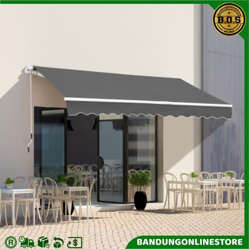 Promo Atap Kanopi Gulung Lipat Manual Soleil Awning Buka Tutup Tarik ...