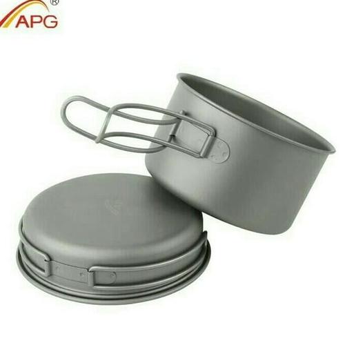 Jual SALE APG COOKING SET 2P 800ML TITANIUM NESTING ALAT MASAK GUNUNG ...