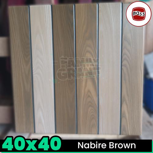 Jual Keramik Motif Kayu 40x40 Mass Nabire Brown Lantai Teras / Garasi ...