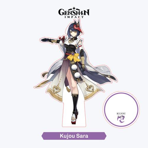 Jual Standee Figure Akrilik Genshin Impact - Kujou Sara - Transparant ...