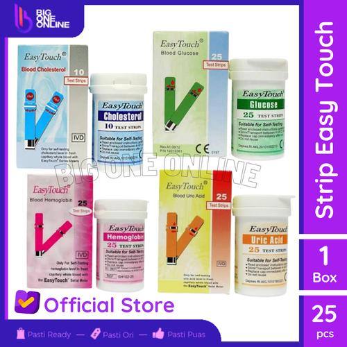 Promo Easy Touch Refill Strip Tes Gula Darah Kolesterol Asam Urat ...