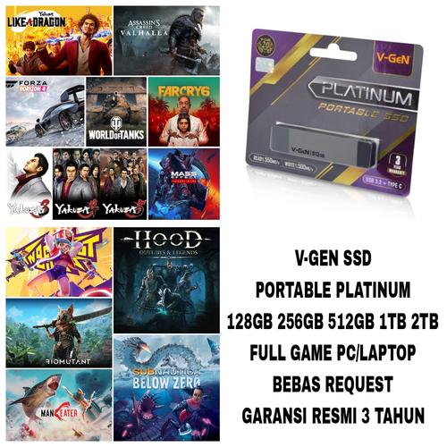 Jual V-Gen SSD Portable Platinum 256GB 512GB 1TB 2TB Full Game PC ...