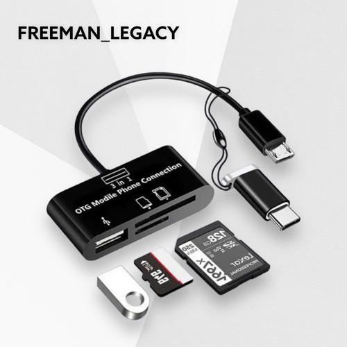 Jual Card Reader 4in1 MicroUSB OTG SD Card MicroSD USB With USB Type C ...