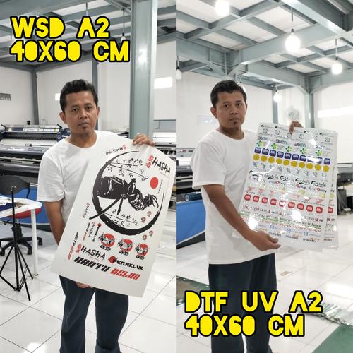 Jual Print DTF UV / Decal Kering / Stiker Sablon A2 (40x60cm) Custom ...