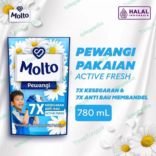 Jual molto pewangi pakaian active fresh 7x kesegaran & anti bau 780 ml - Jakarta Utara ...