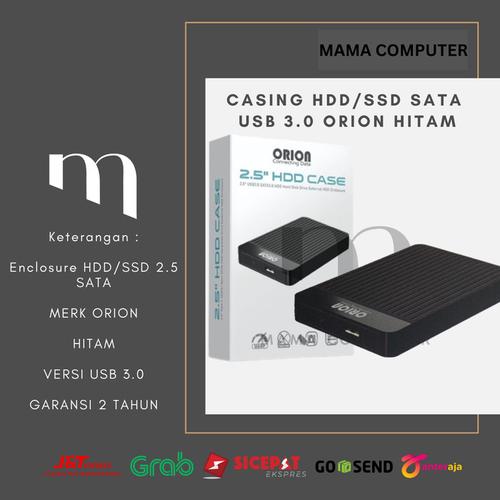 Jual Case Harddisk ORION USB 3.0 HITAM HDD SSD Enclosure 2.5 inch SATA - Kota Surabaya - Mama ...