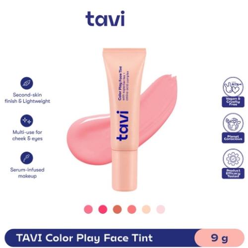 Jual TAVI COLOR PLAY FACE TINT SERUM INFUSED BLUSH HIGHLIGHTER 9 GR ...