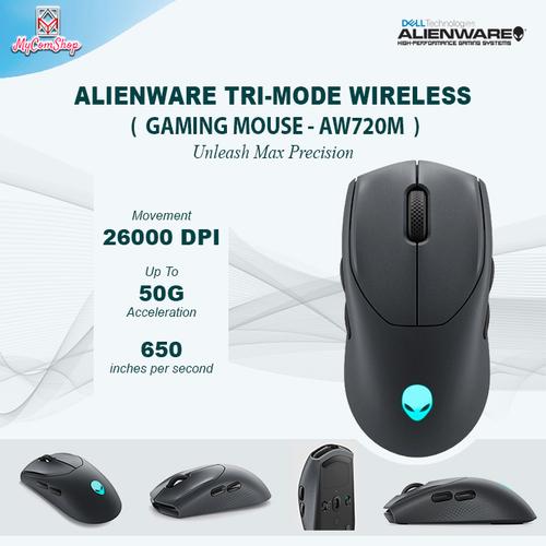 Jual DELL ALIENWARE TRI-MODE WIRELESS GAMING MOUSE AW720M 26K DPI RGB ...