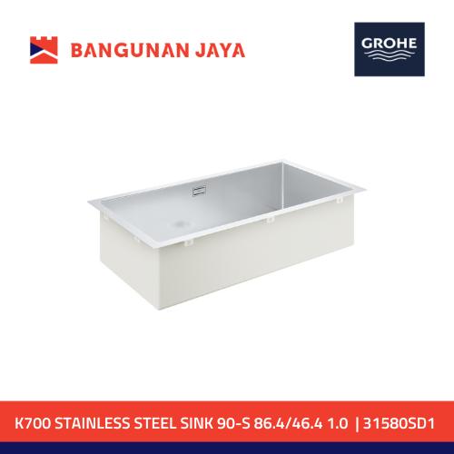 Promo GROHE K700 STAINLESS STEEL SINK 90-S 86.4/46.4 1.0 | 31580SD1 ...