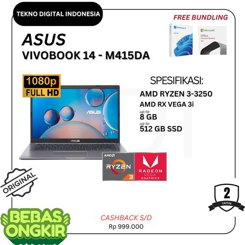 Jual ASUS Vivobook 14 M415DA Ryzen 3-3250u [8GB/512GB] 14" Full HD ohs ...