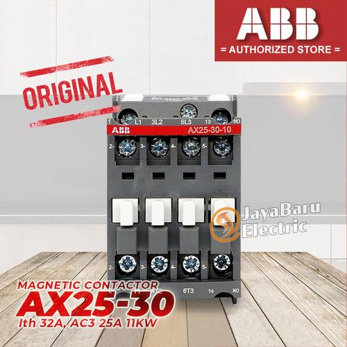 Jual Kontaktor Contactor ABB AX25 AX25-30-10 AX25-30-01 24V 110V 220V 380V - AX25-30-10 (NO ...