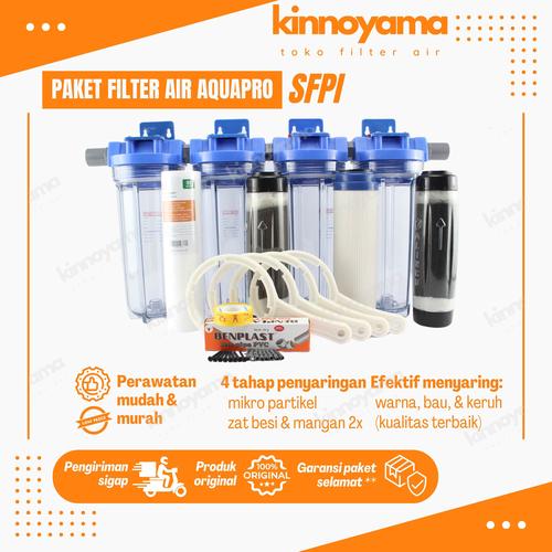 Jual Paket Filter Air Sumur Bor 4 Thp / Saringan Air Toren Zat Besi ...