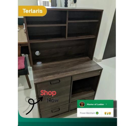 Jual Lemari Serbaguna 3 Drawer/Lemari Rak Dapur Estetik Minimalis New ...